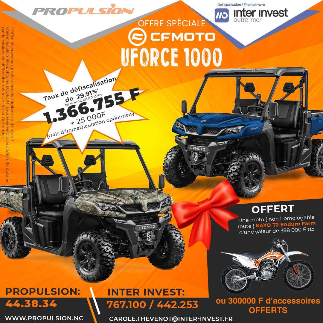 CFMOTO Nouvelle Calédonie | PROPULSION à Païta